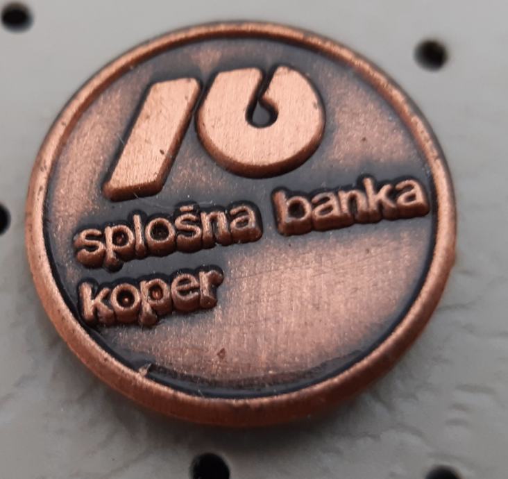 Značka Ljubljanska banka splošna banka Koper bronasta