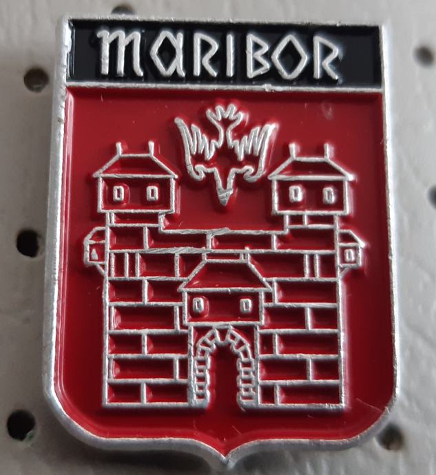 Značka MARIBOR grb slovenska mesta III.