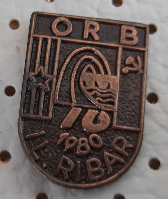 Značka Mladinska delovna brigada ORB Ivo Lola Ribar 1980