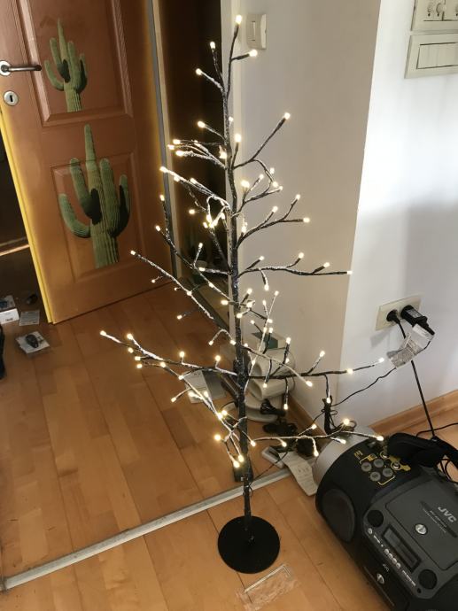 Svetlobno drevo za zunaj višina 120cm, Lj.