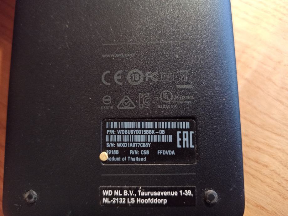 WD Elements Portable zunanji trdi disk 1,5 TB – USB 3.0