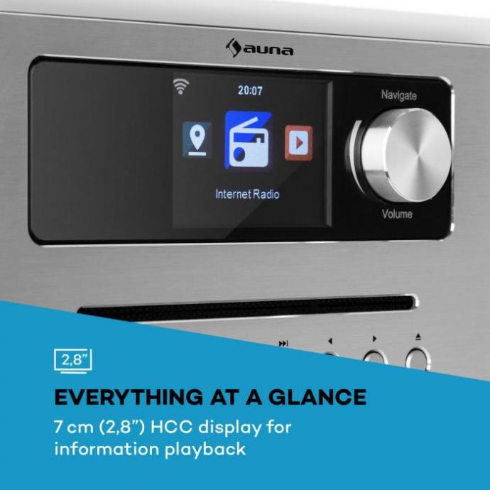 Auna Silver Star CD Cube radio, Bela
