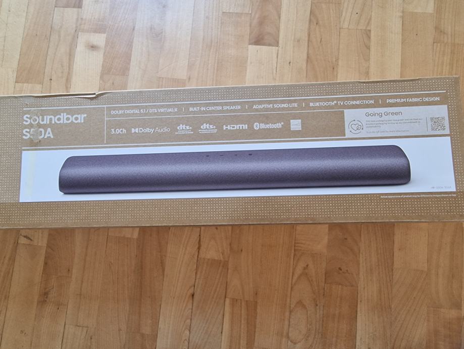 Prodam nov zapakiran HW-S50A 3.0 kanalni Soundbar zvočnik (2021) siv