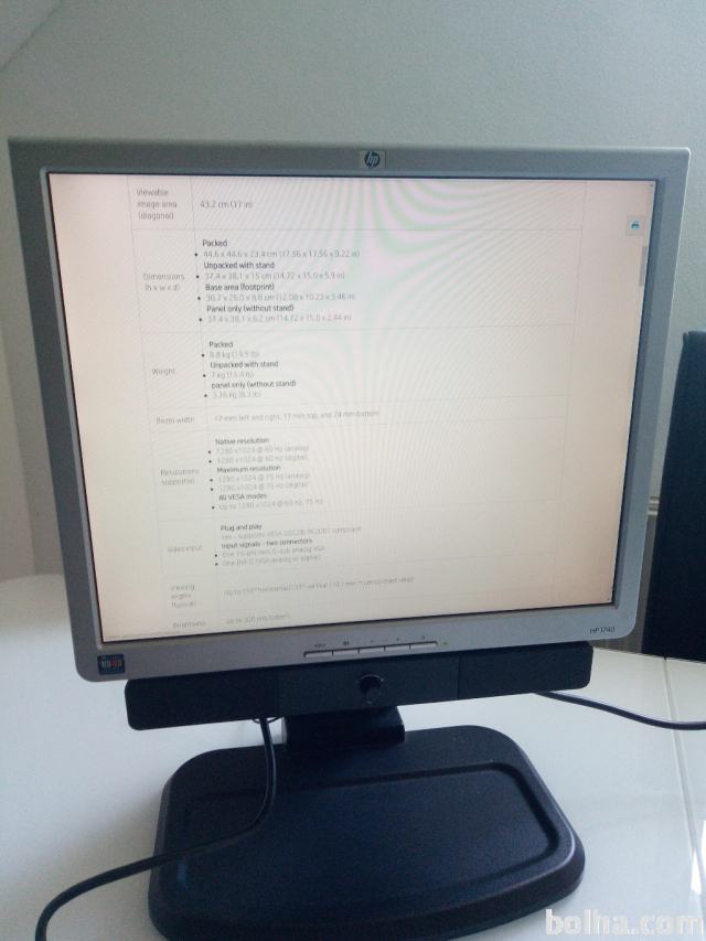 Monitor HP l1740