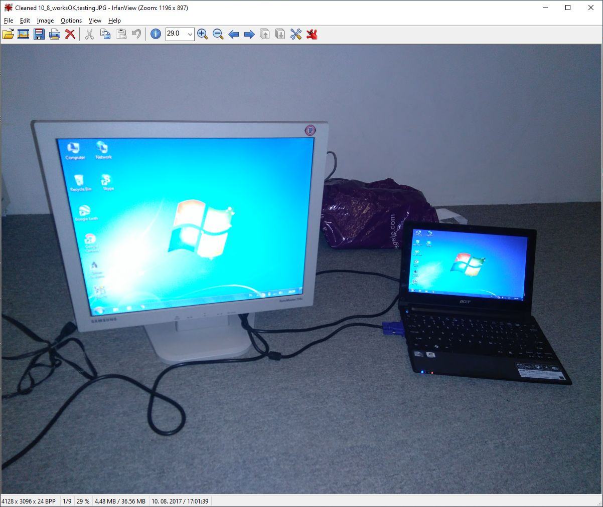 Samsung Syncmaster 710V made in Slovakia