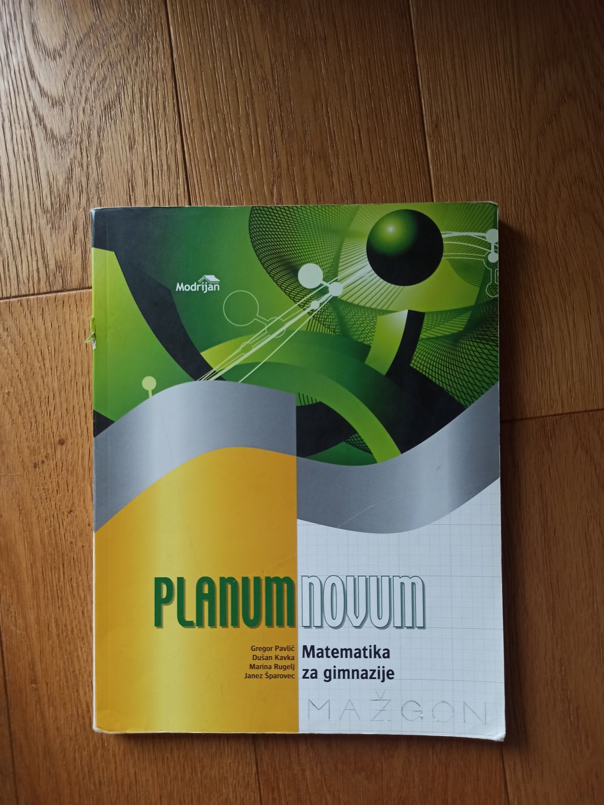 Dobro ohranjen učbenik za matematiko planum novum