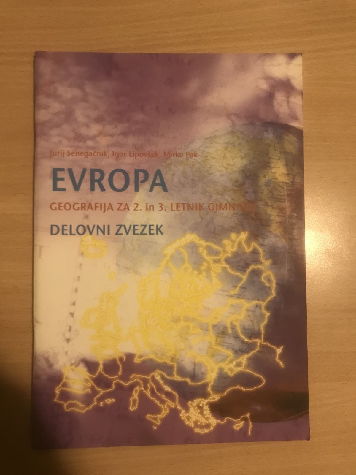 EVROPA, delovni zvezek