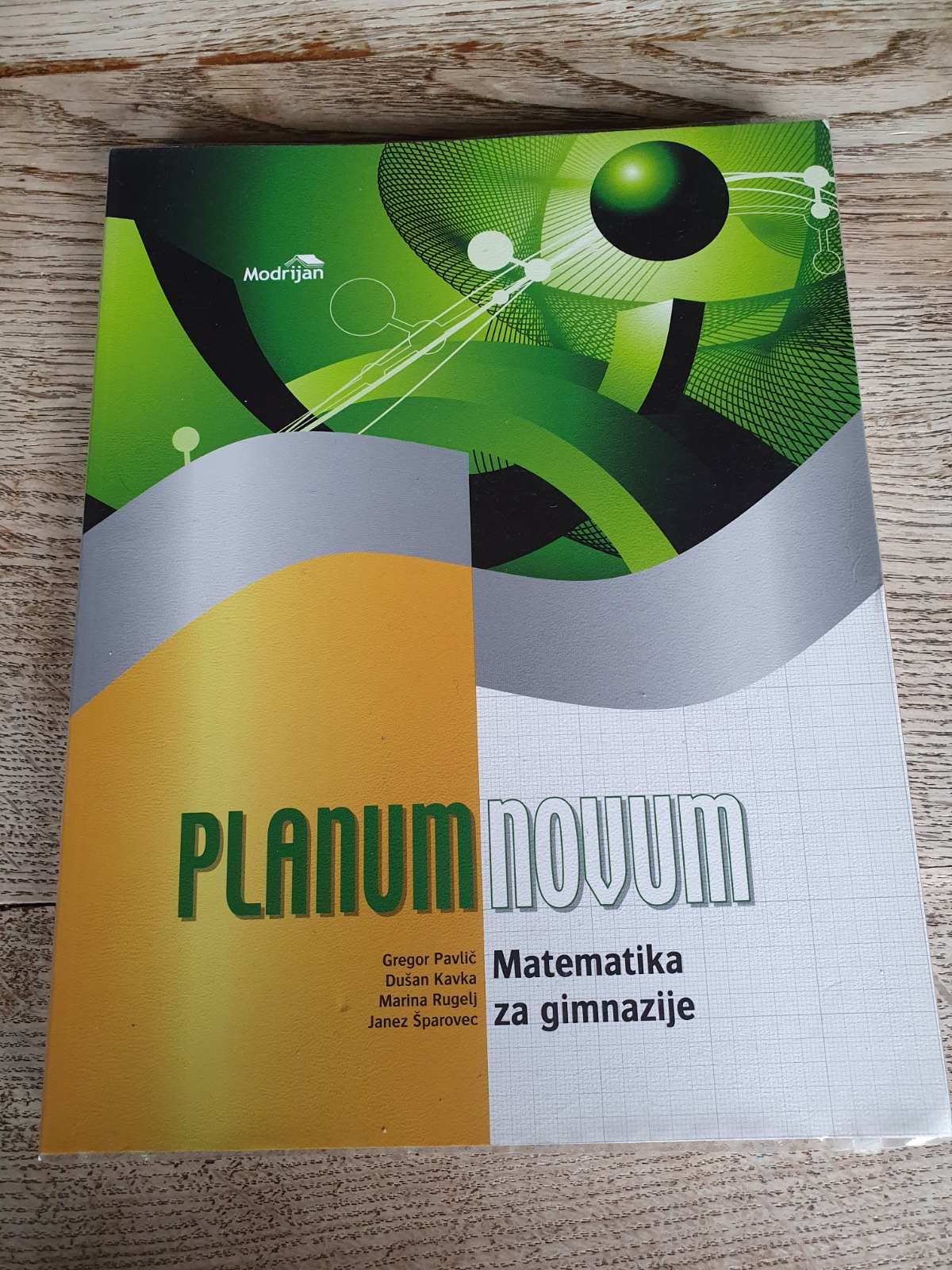 Planum novum, matematika za 2. letnik gimnazije