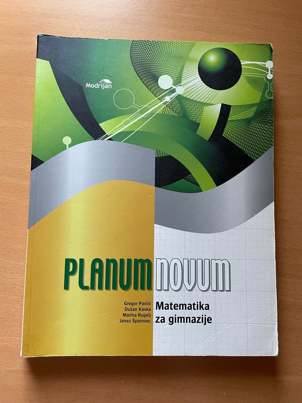 Planum Novum učbenik za matematiko za gimnazije