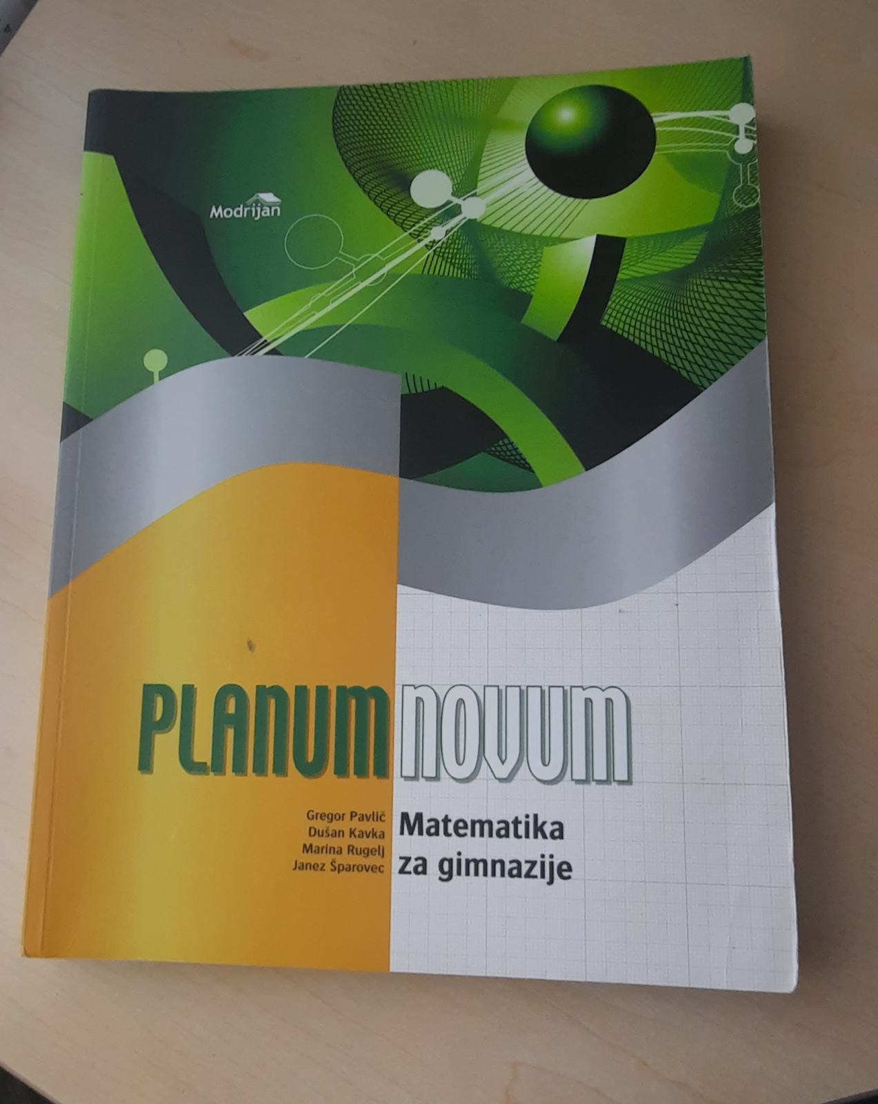 PLANUM NOVUM učbenik za matematiko v 2. letniku gimnazije