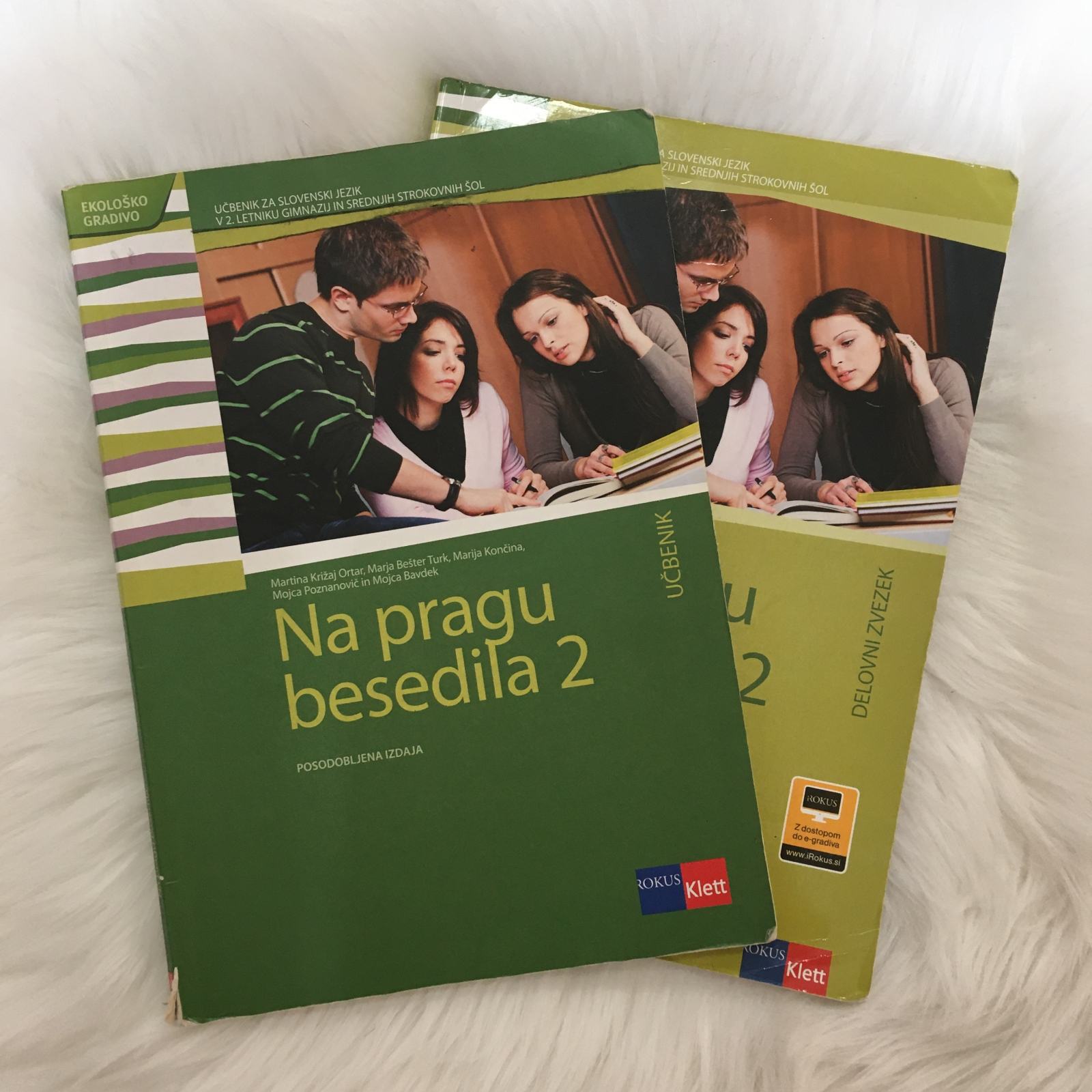 NA PRAGU BESEDILA 2, delovni zvezek in učbenik