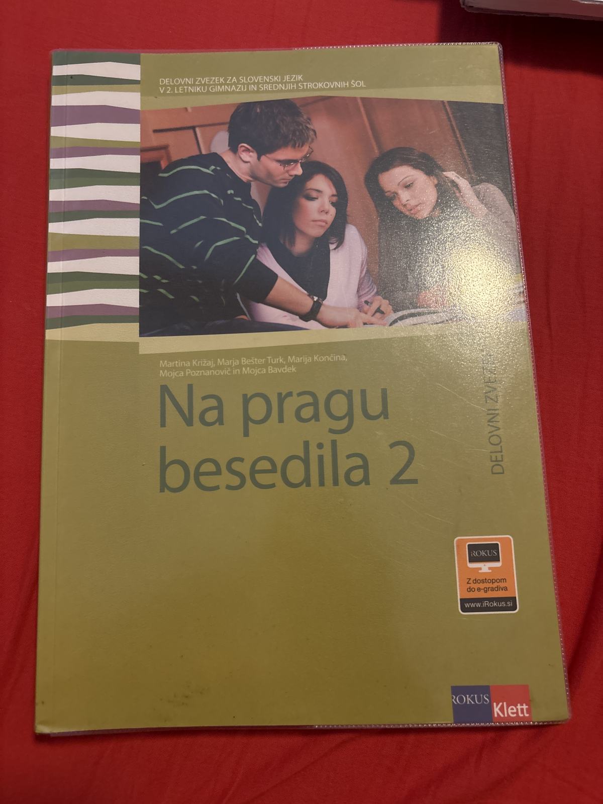 Na pragu besedila 2 Delovni zvezek