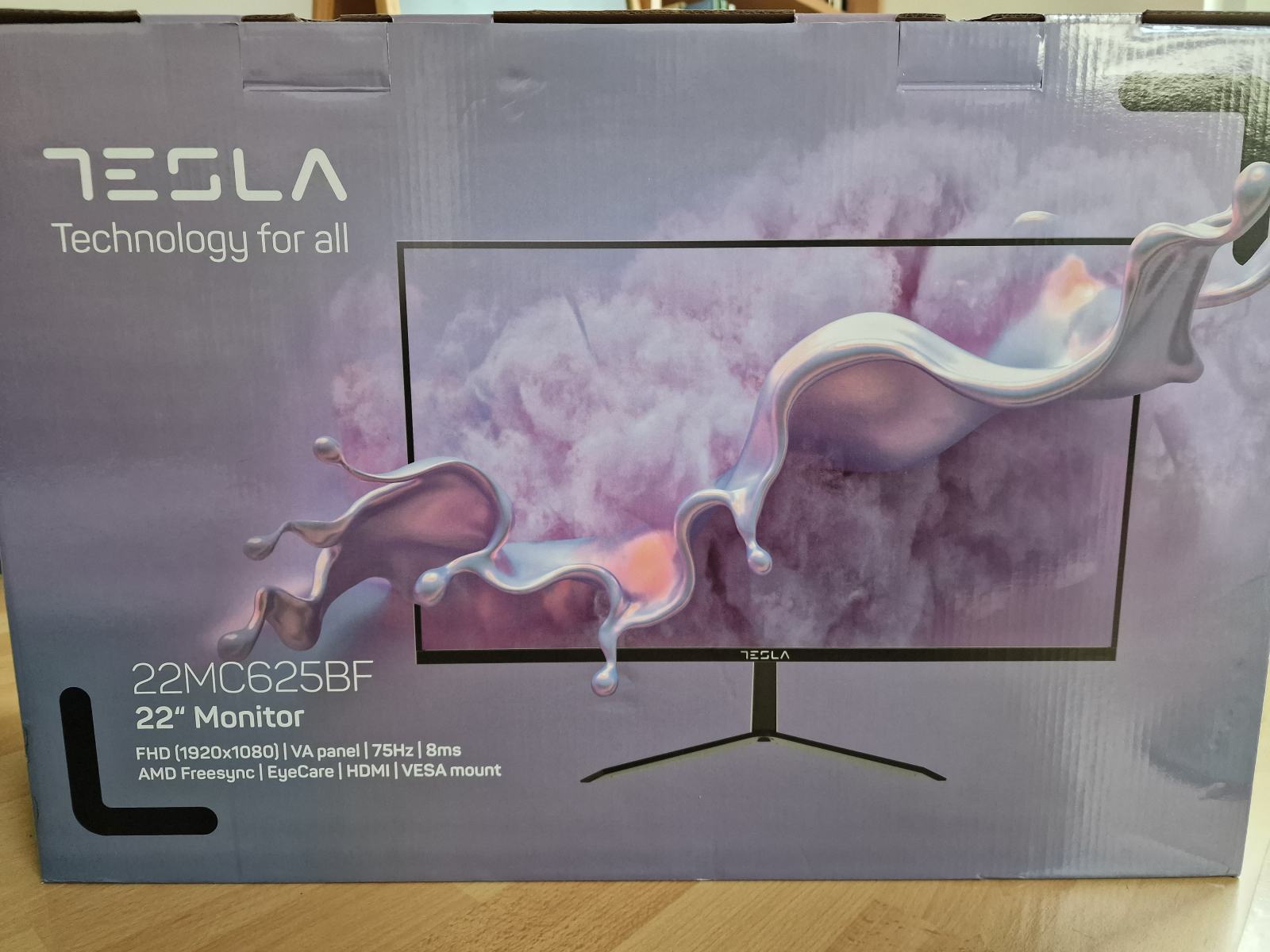 TESLA 22MC625BF monitor, FHD, VA