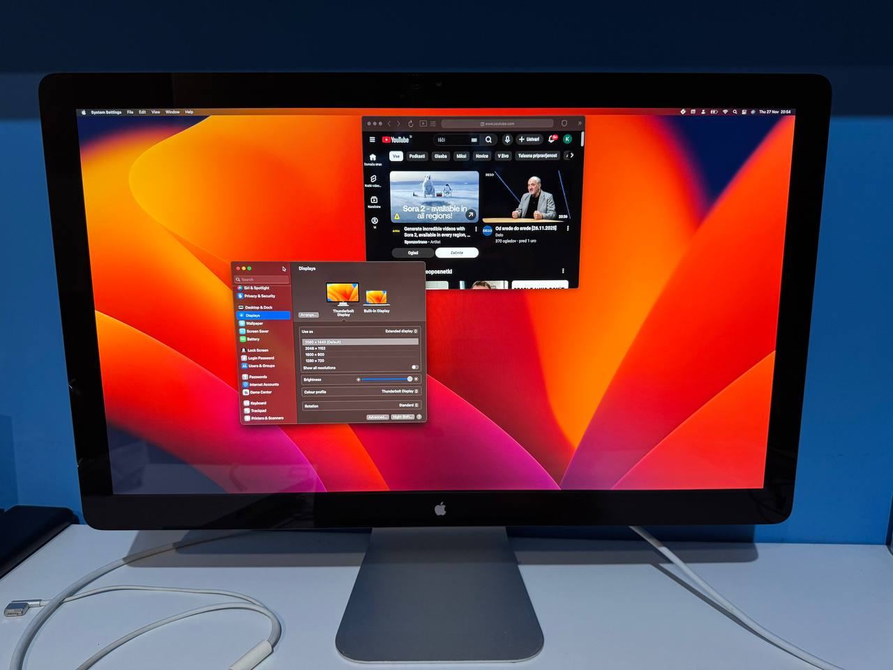 Apple Thunderbolt Display 27 QHD / IPS / 16:9