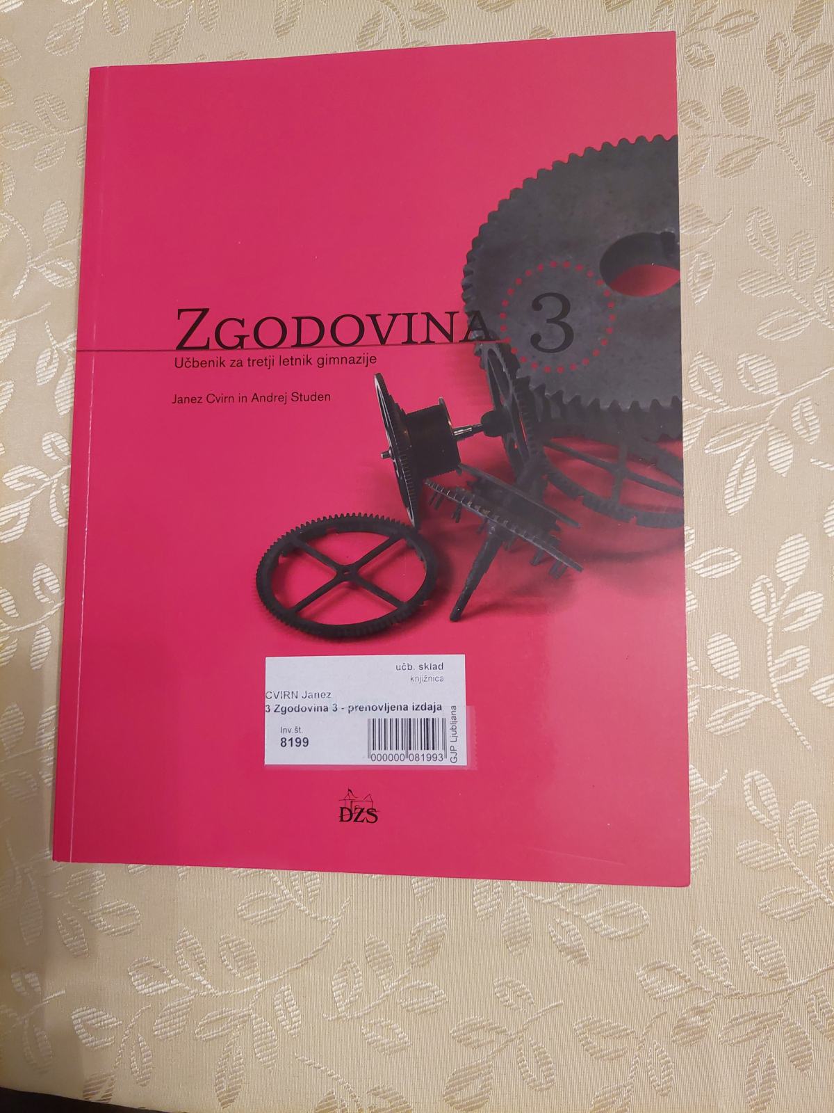 Zgodovina 3 - učbenik za 3. letnik gimanzije