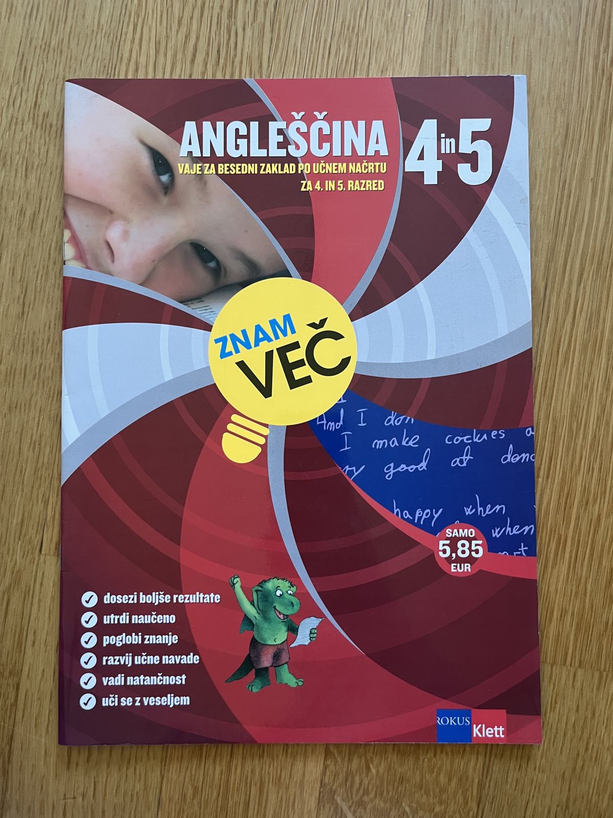 znam za več angleščina 4 in 5 razred