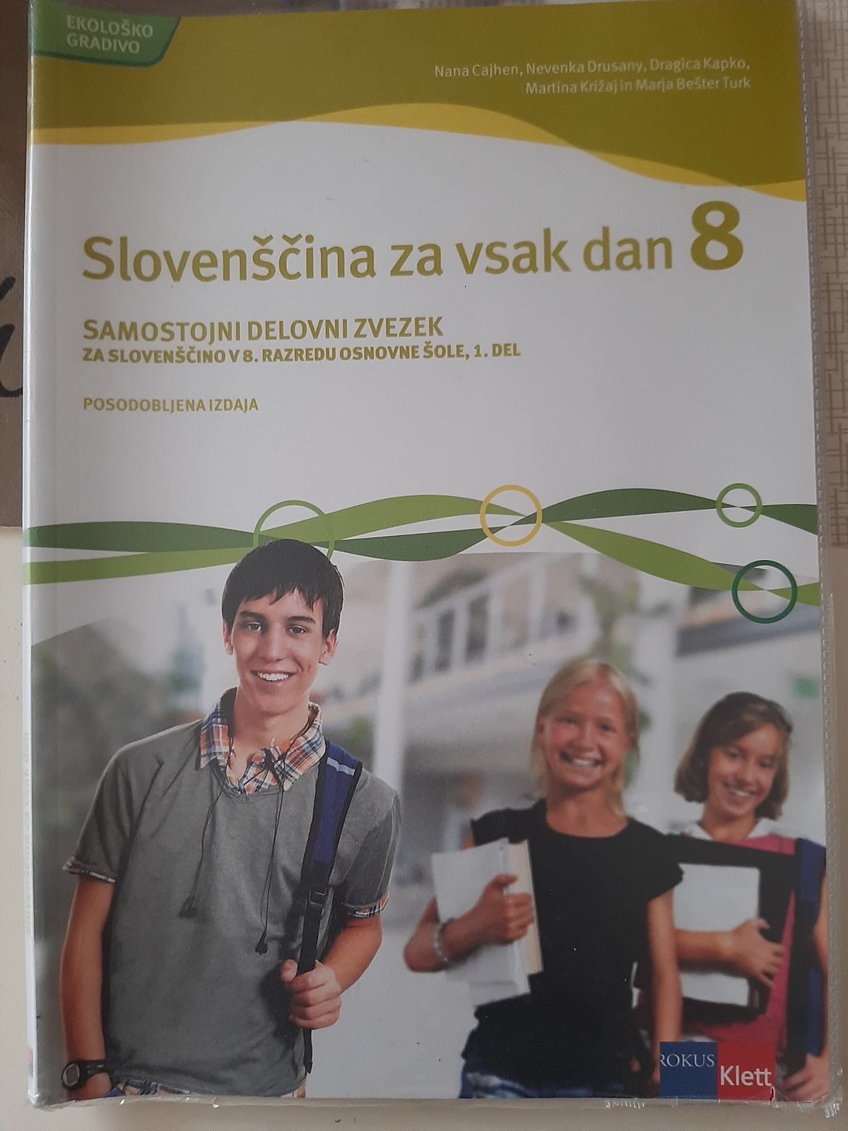 Slovenščina za vsak dan 8, delovni zvezek 1.+2. del