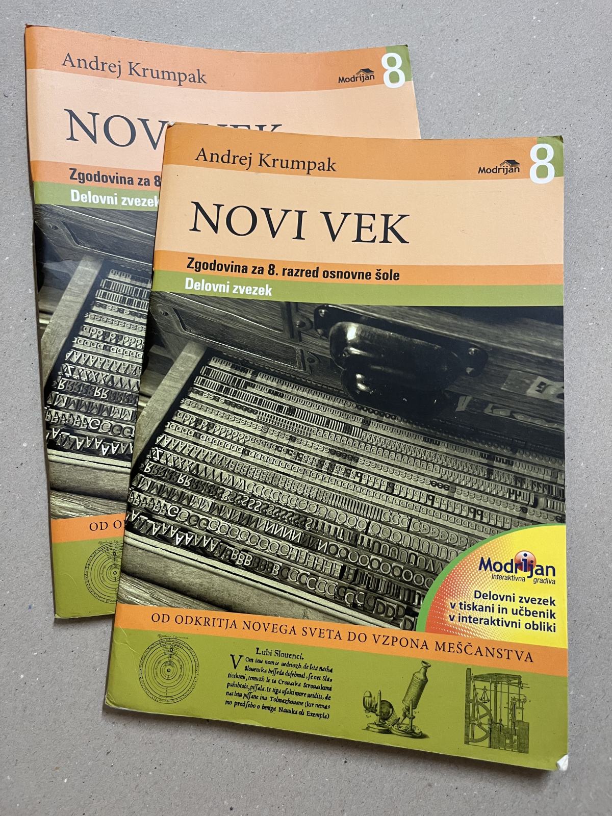 Novi vek, delovni zvezek za 8. razred