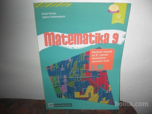 matematika 9. delovni zvezek