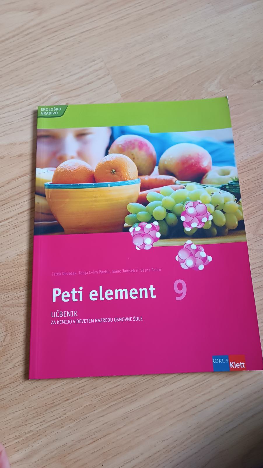 Peti element, učbenik za kemijo 9. razred