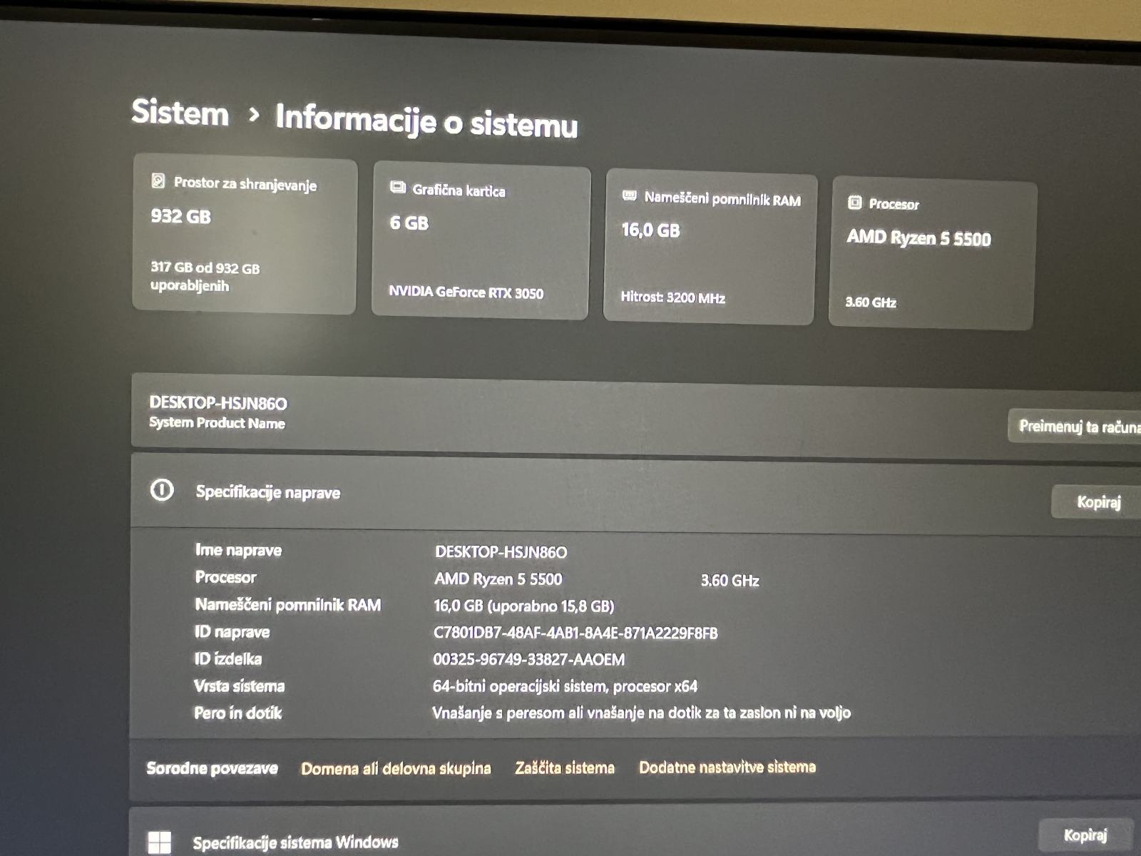 Gaming Računalnik Komplet Setup