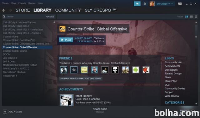 Prodam Steam račun z 16 igrami