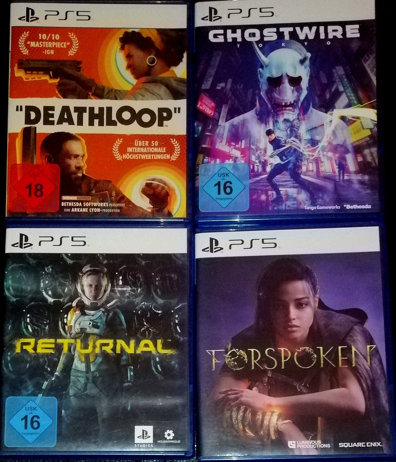 PS5: Returnal, Deathloop, Ghostwire Tokyo, Forspoken (Playstation 5)