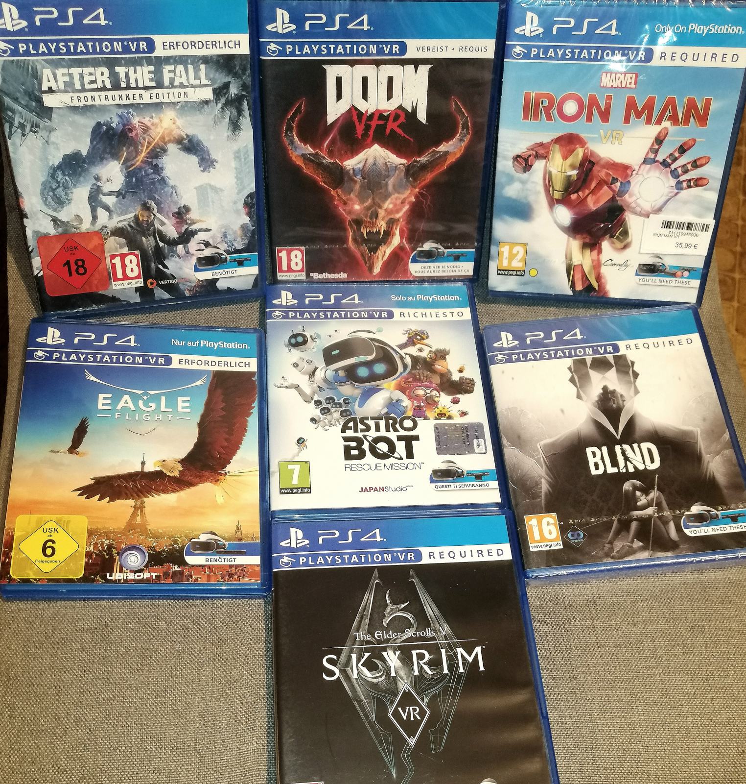 PSVR zbirka 5 redkih PS4 VR iger za virtualno okolje