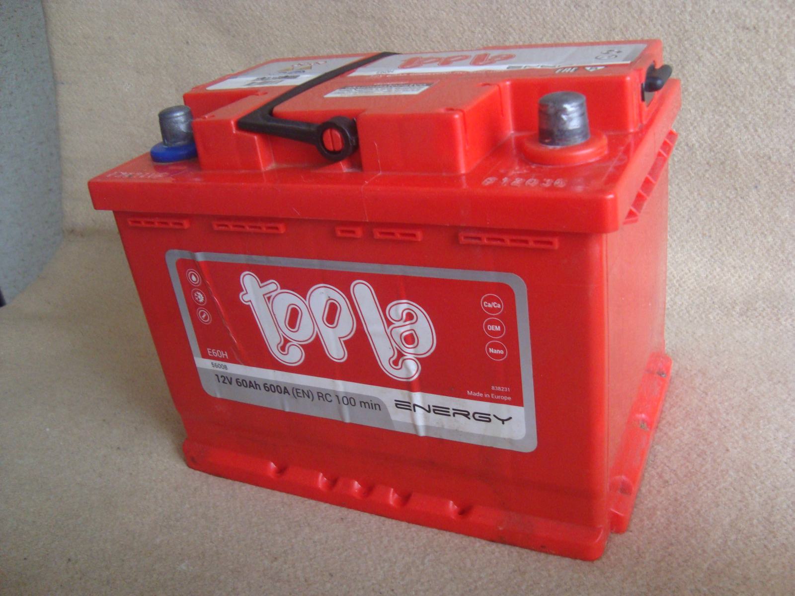Akumulator -Topla Energy E60H-12V 60Ah 600A(EN) RC100min
