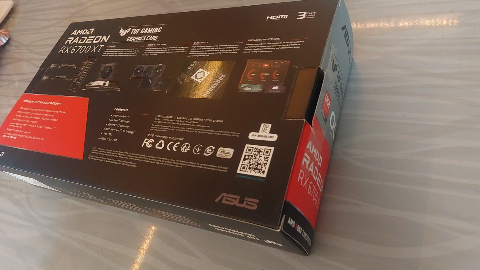 AMD RADEON RX6700XT Asus TUF Gaming OC