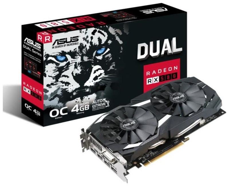 ASUS Radeon RX 580 DUAL OC DUAL-RX580-O4G 4 GB