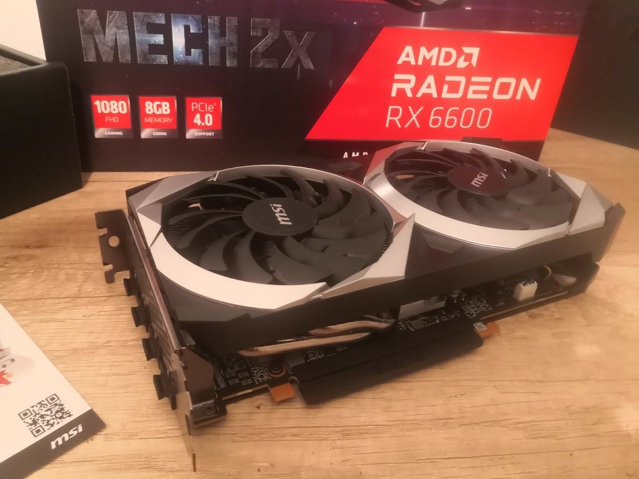 MSI Radeon RX 6600 MECH 2X 8G - Novo