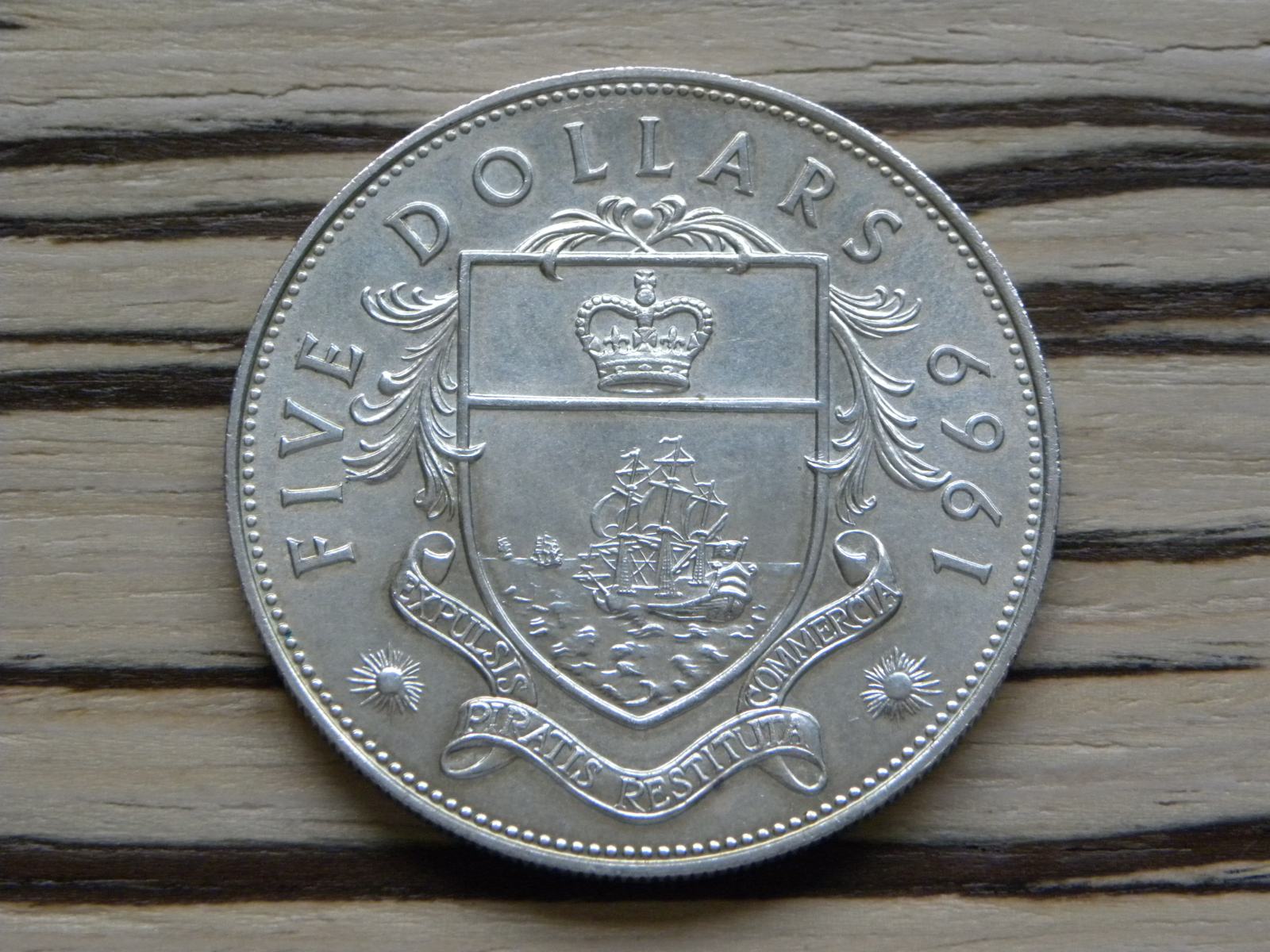 Bahami 5 dollars 1969