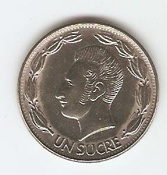 KOVANEC 1 SUCRE 1979,80 Ekvador