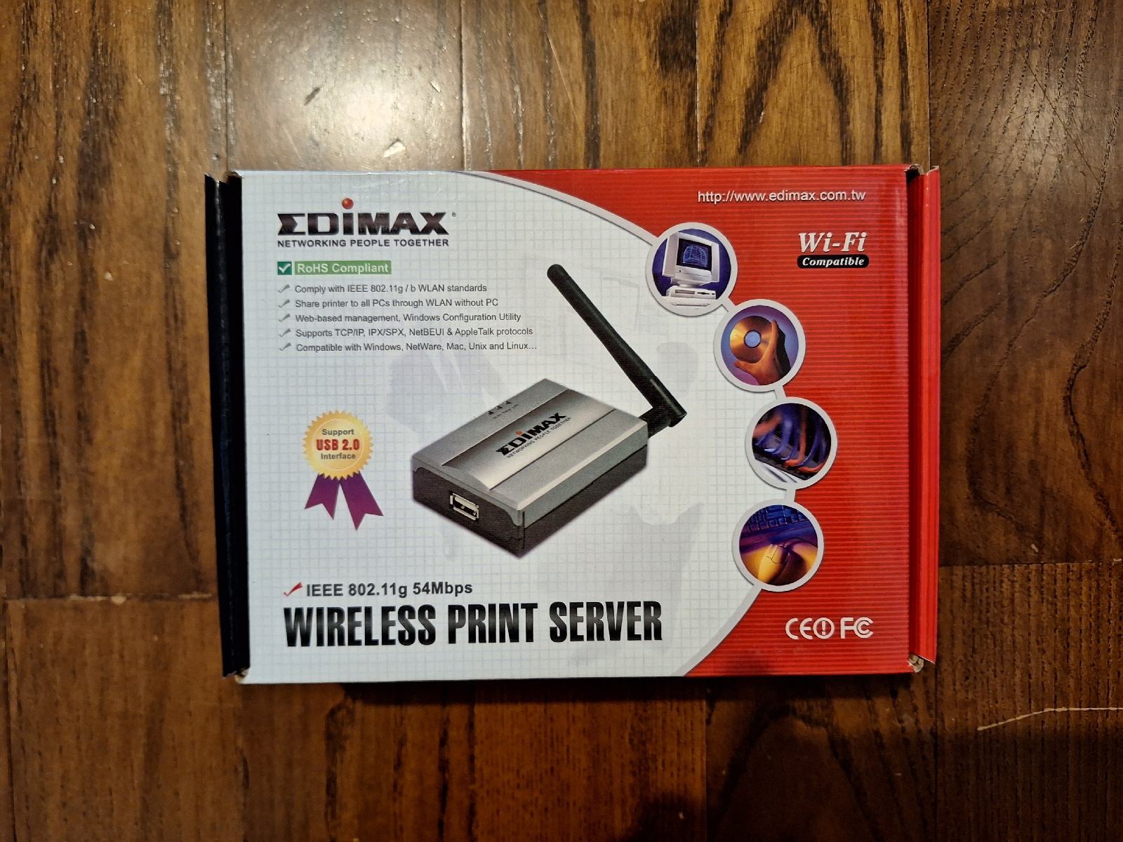 edimax wireless print server