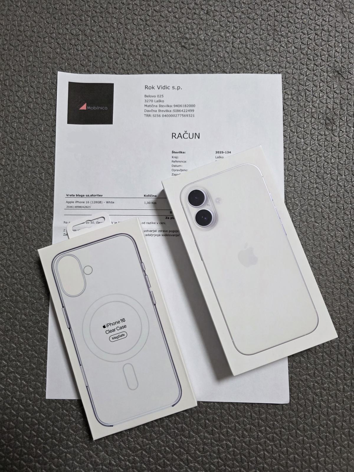 iPhone 16 128Gb - White (NOVO)