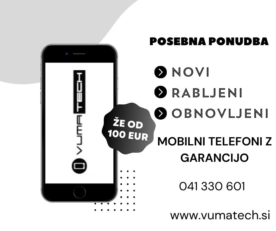 MOBILNI TELEFONI Z GARANCIJO