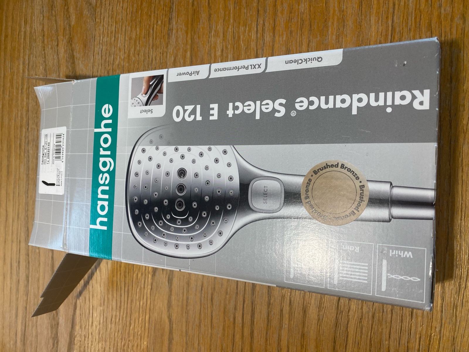 Hansgrohe tuš ročka raindance brušen bron