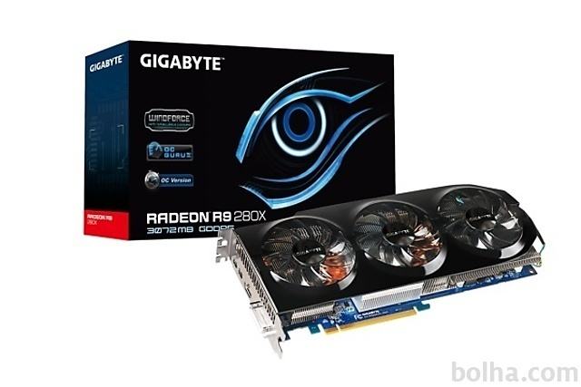 GRAFIčNA KARTICA AMD RADEON R9 280X, 3072 MB DDR5, PCI-E, GIGABYTE,...