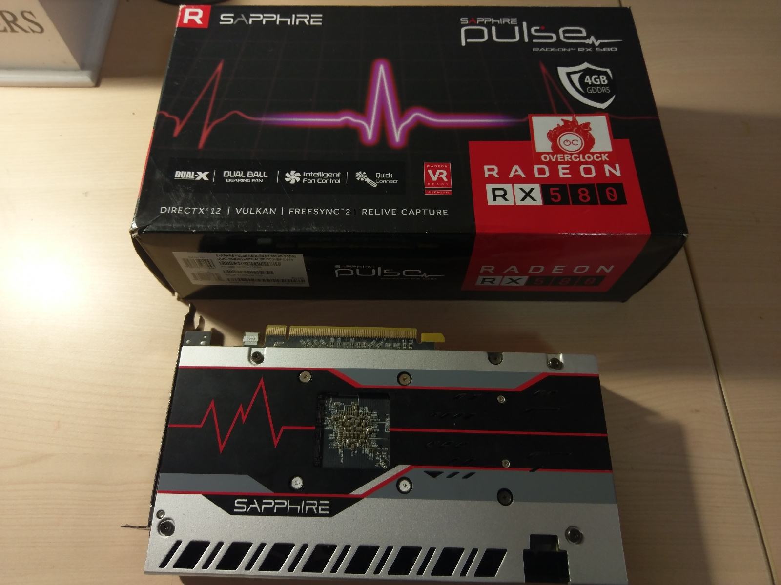 AMD RX 580 Sapphire pulse OC edition 4 GB GDDR5