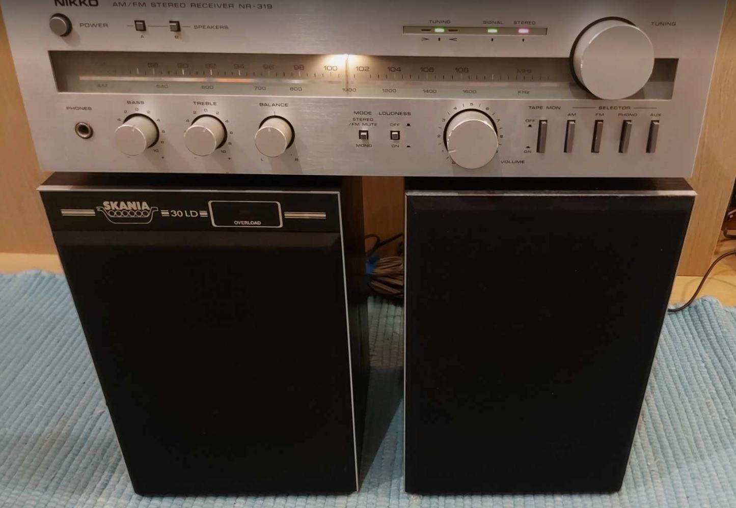 HI FI RECEIVER NIKKO+ZVOČNIKI SKANIA