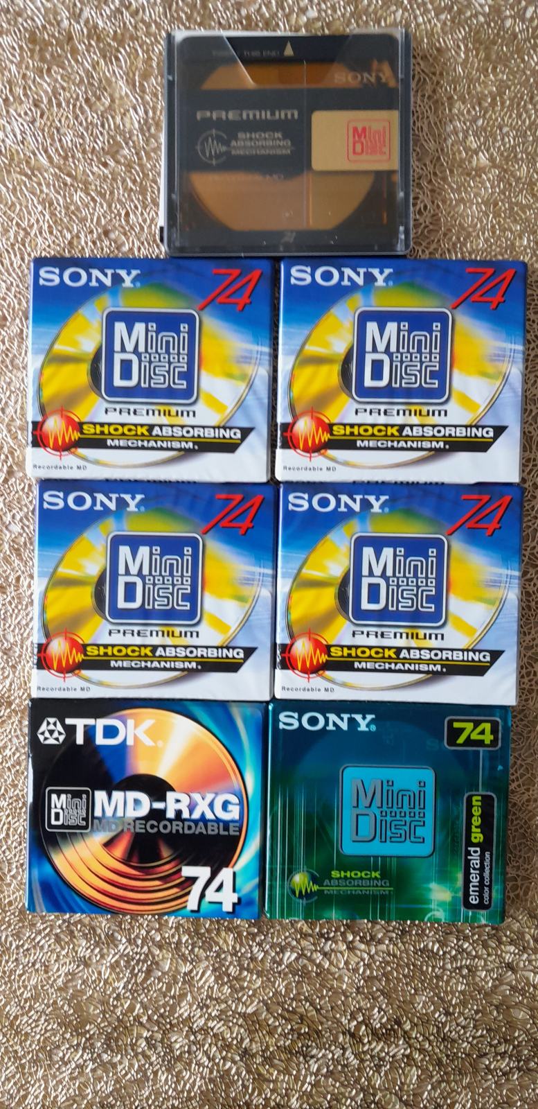 MINI DISK,MINIDISC,MINIDISK SONY,TDK 74