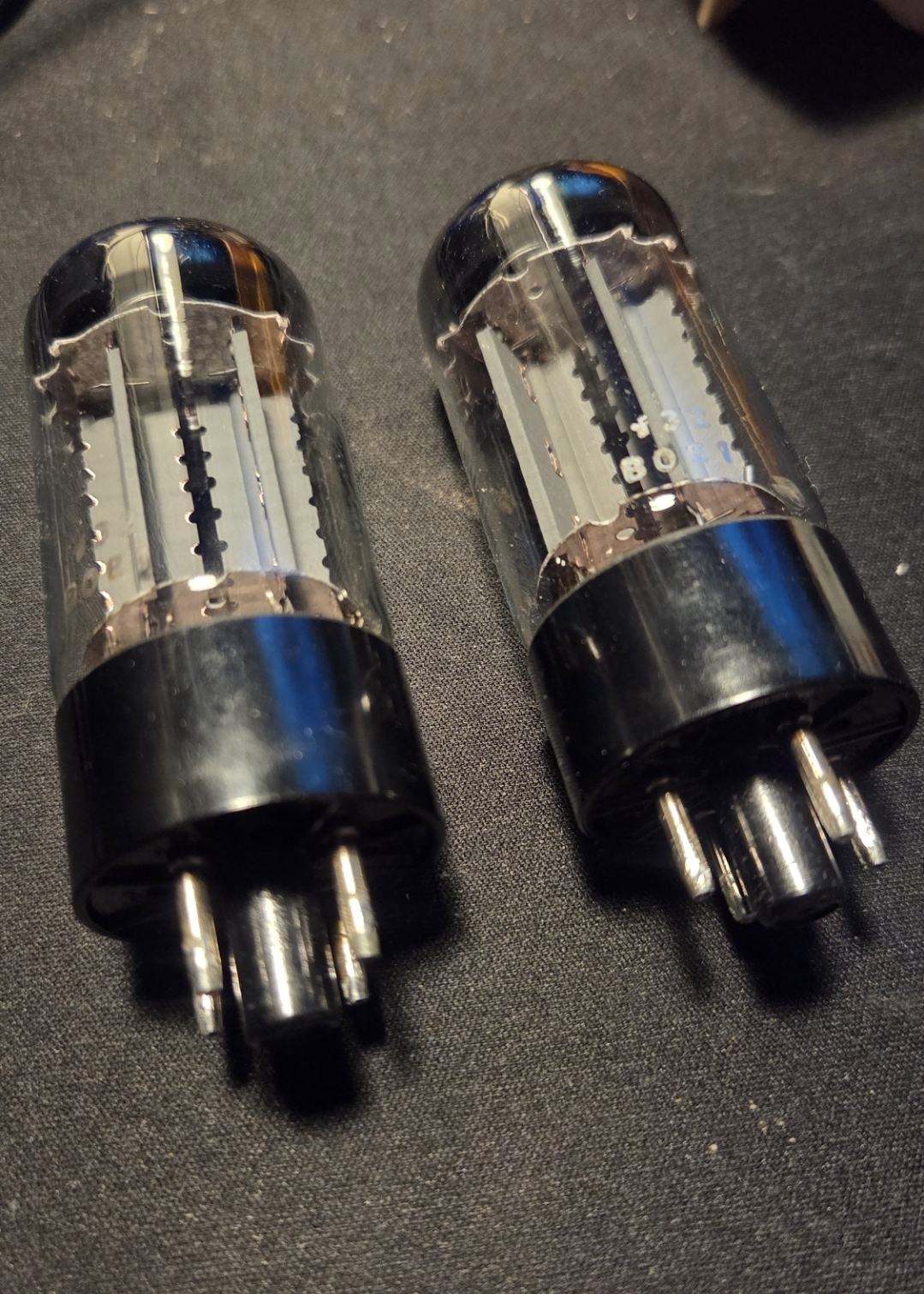 NOS Mullard Blackburn GZ34- Par/2 kos-Philips logo na škatlah