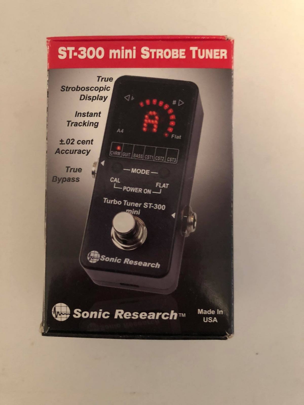 Sonic Research ST-300 Mini Strobe Tuner kitarski pedal
