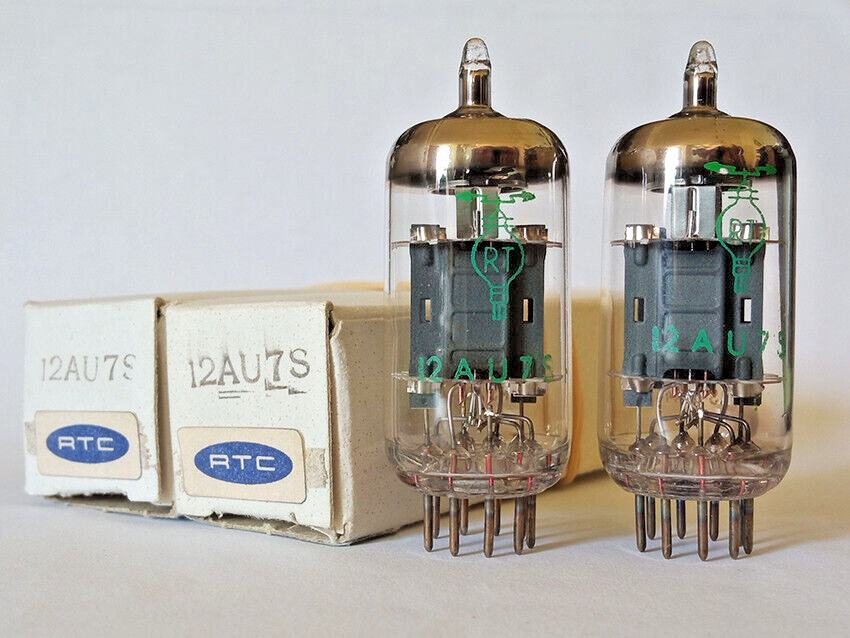 Uparjen par RT radiotechnique 12AU7S (ecc82), 15mm plates O-getter sol