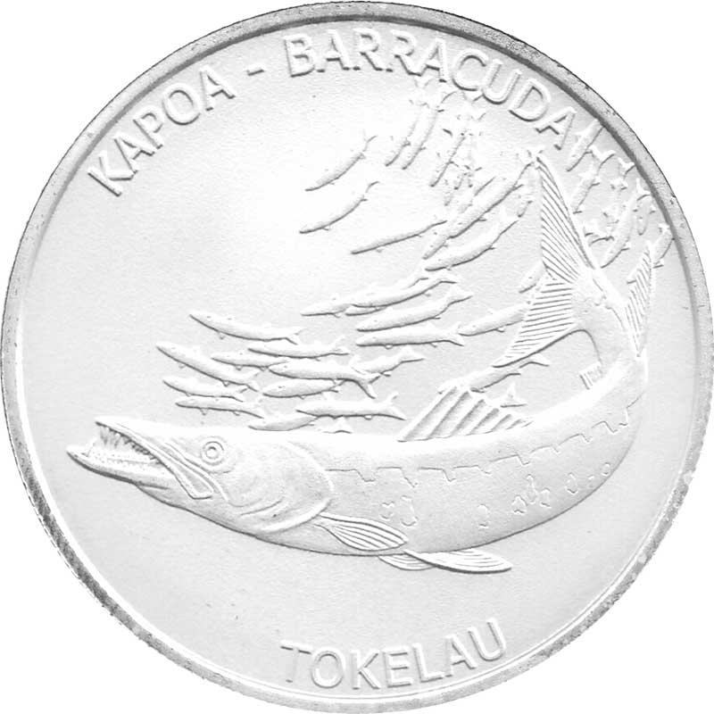 Srebrnik 1oz Tokelau Barracuda 2017 - zelo redek
