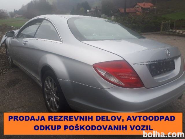 Mercedes razred CL 500 Avt. , letnik 2008, 11111 km, bencin, 2008 l.