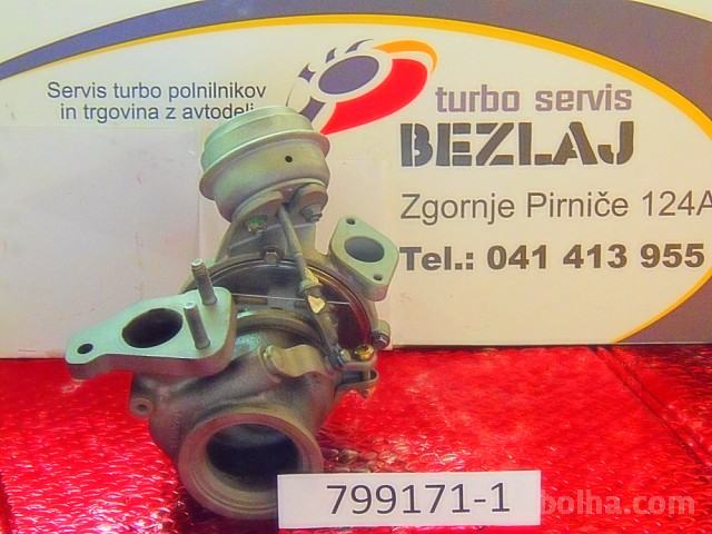 Turbina/ turbo polnilnik 799171-1 Fiat Panda Punto Ford Ka Opel Corsa