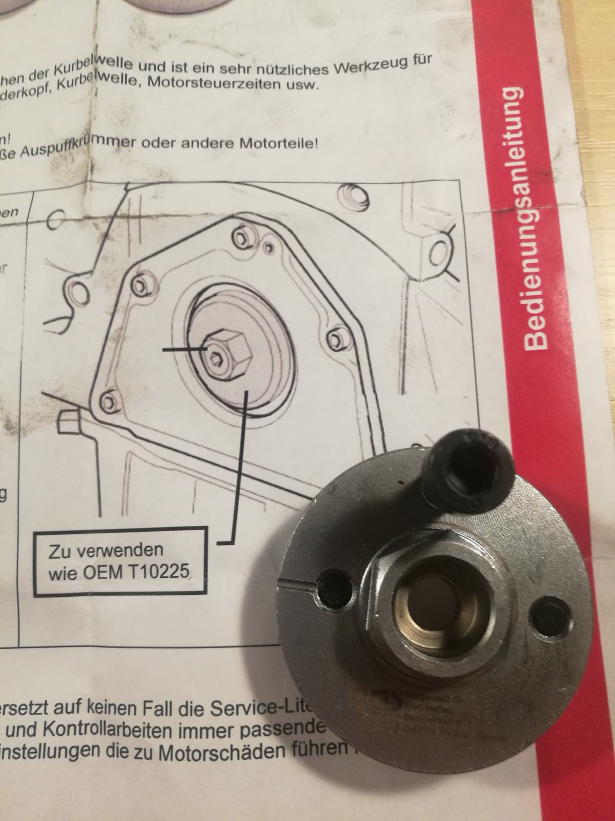 Volkswagen TOUAREG TRANSPORTER R5 2.5 TDI set za motorno gred T10225