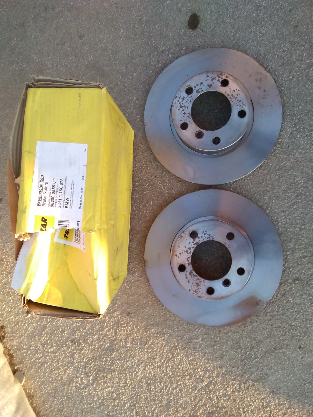 BMW 3 Z3 e36 zavorni diski TEXTAR 98200055501